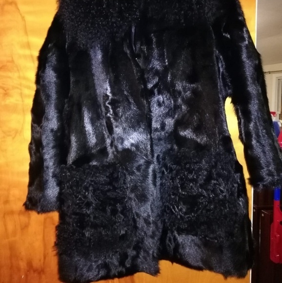 Belle Fare | Jackets & Coats | Belle Fare Fur Lamb And Rabbit Fur Black ...